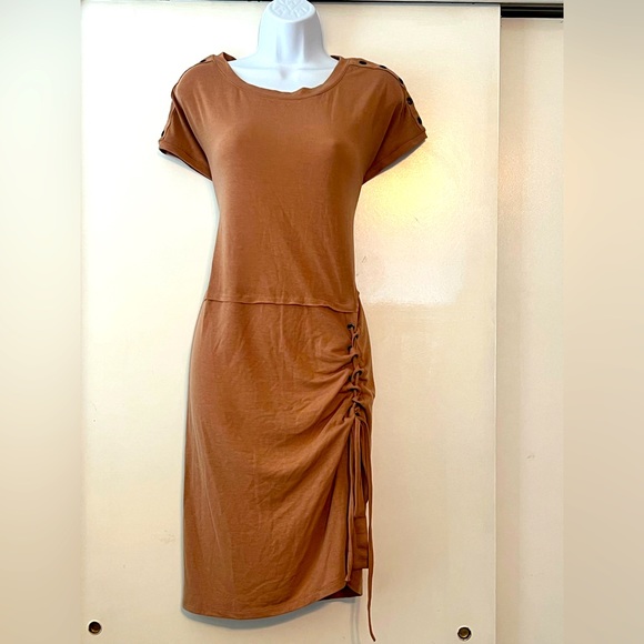 Dresses | Camel Colored Dress Size Small But It Fits Very Oversized ...